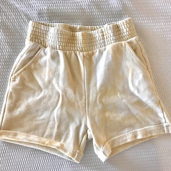 Adika | Shorts | Pastel Yellow Tie Dye High Waisted Sweat Shorts | Poshmark